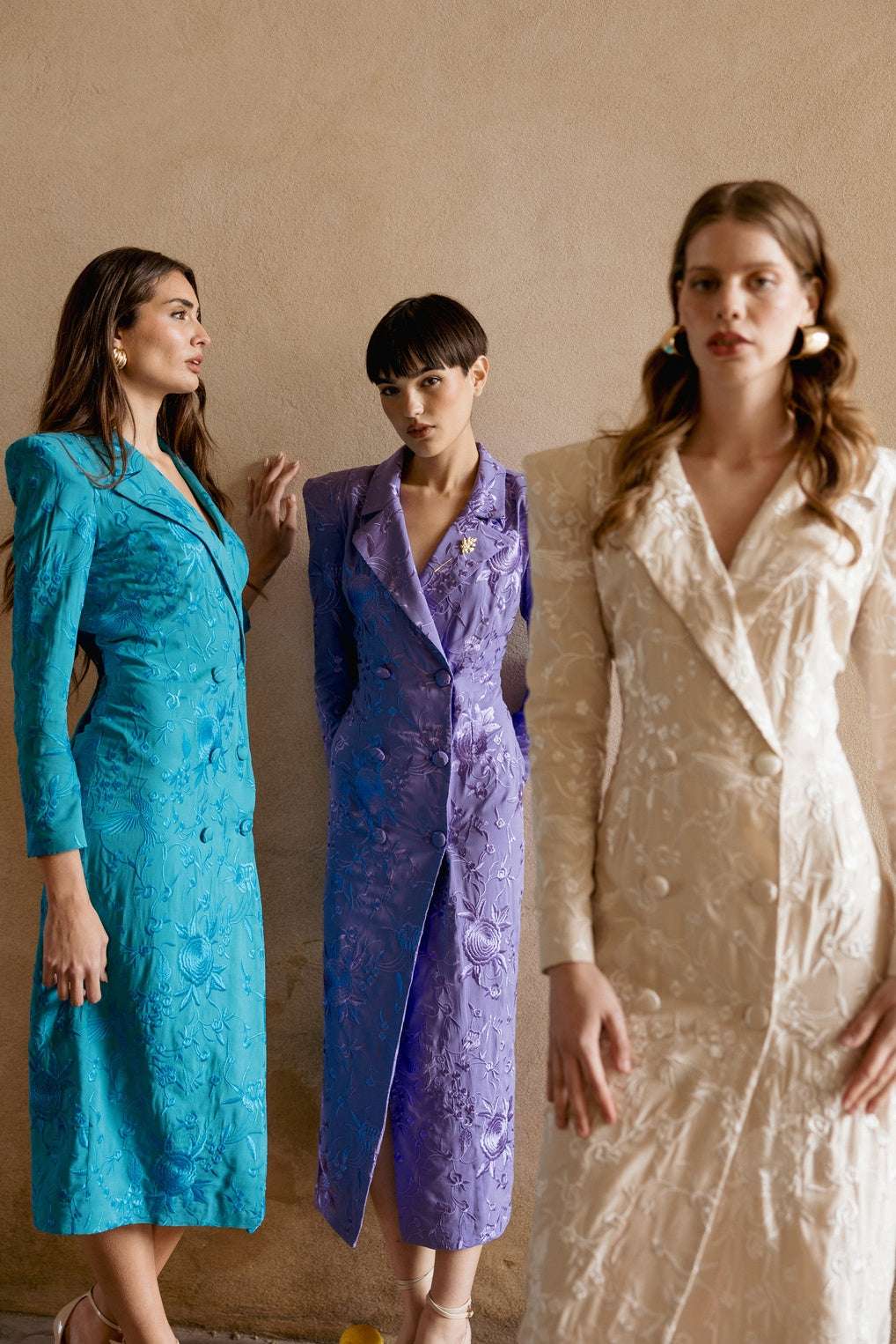 Conjunto Invitada Boda | Vestido estilo blazer | Varios Colores ...